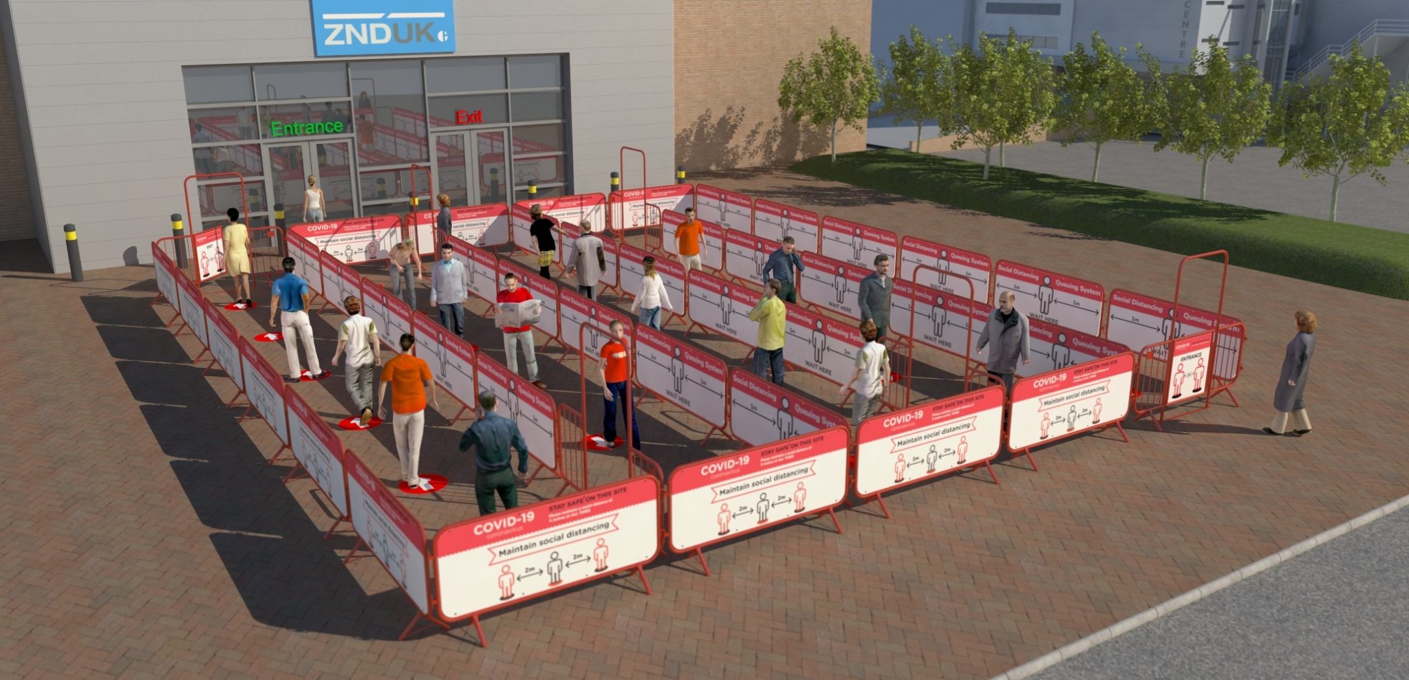 Social Distancing Queuing System | ZND UK